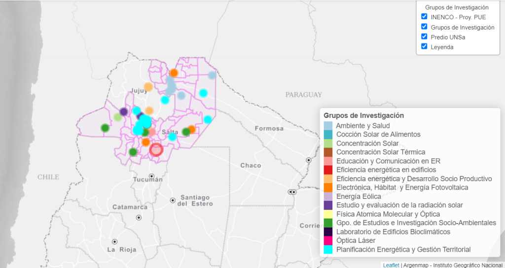 Descubre el nuevo Visor de Mapa web de Proyectos del INENCO – INENCO